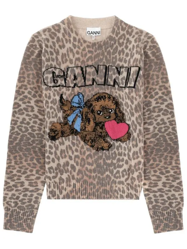 GANNI Graphic Print Shirt