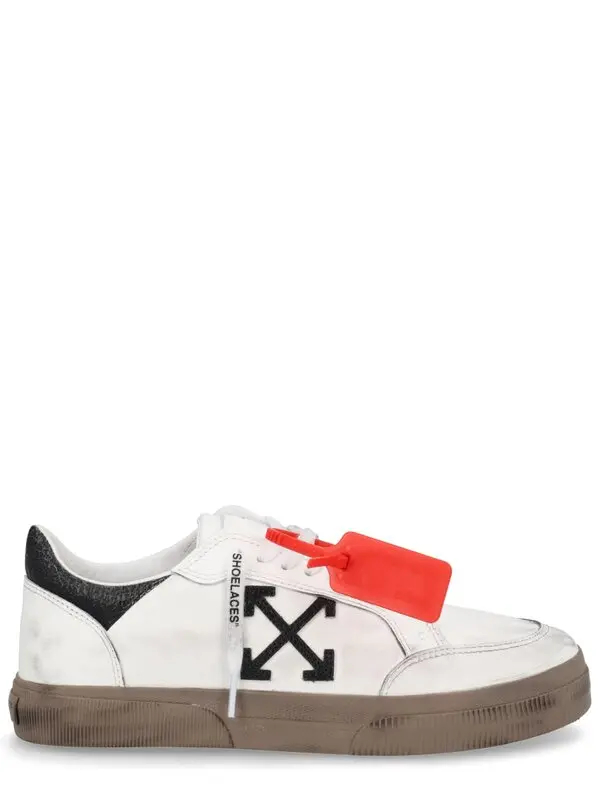 Off White Vulcanized Sneakers