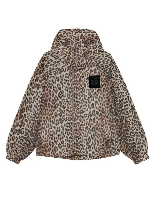 GANNI Leopard Print Jacket