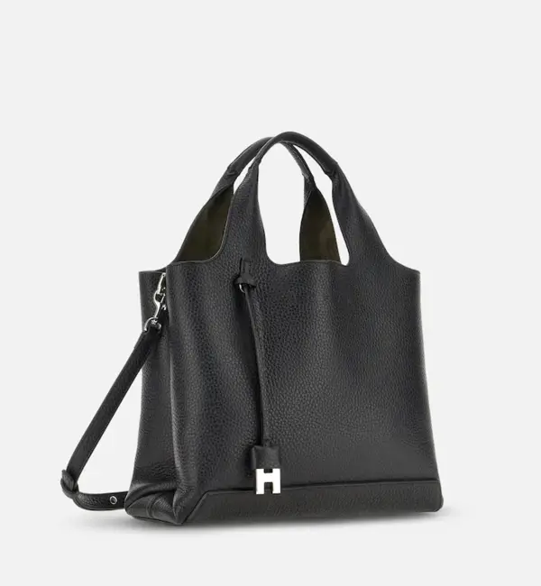 Hogan Hammered Leather Tote