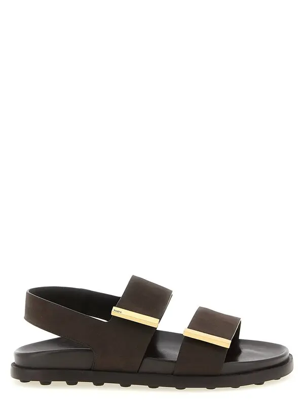 TOD'S Nubuck Sandals - Brown