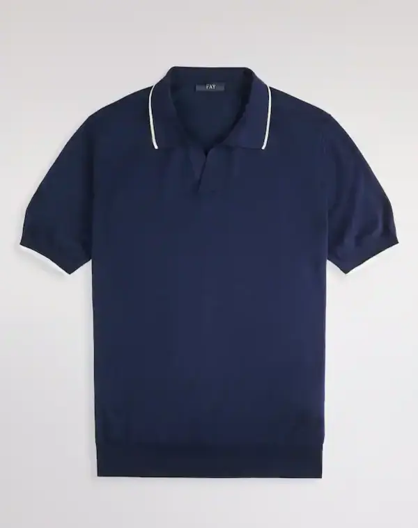 FAY Knitted Polo Shirt