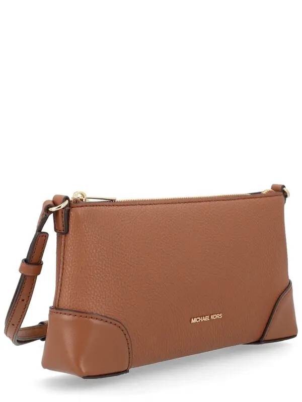 Michael Kors Shoulder Bag With Logo - Brown