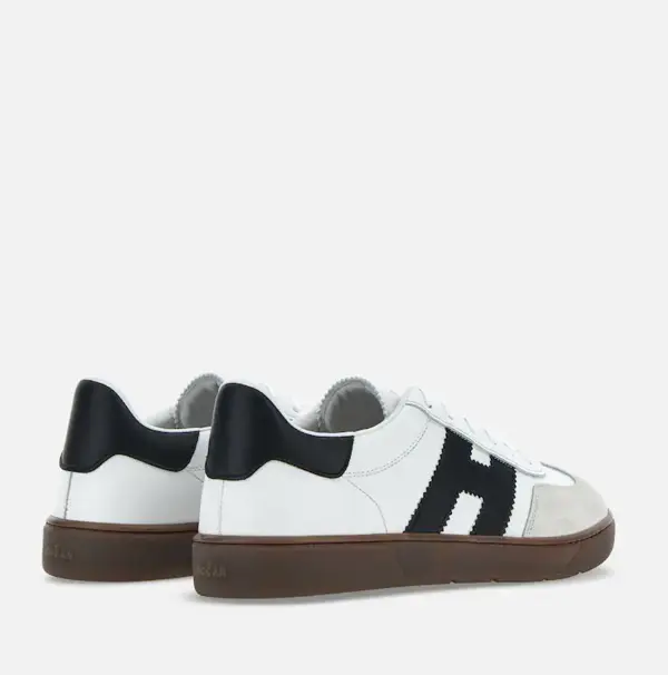 Hogan Leather And Suede Sneakers - White