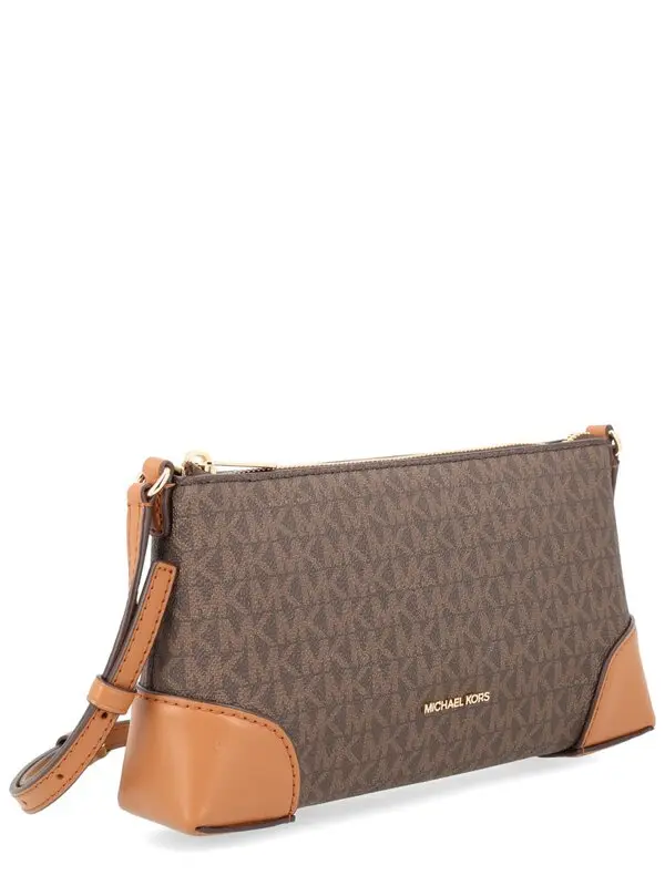 Michael Kors Shoulder Bag With Logo - Brown