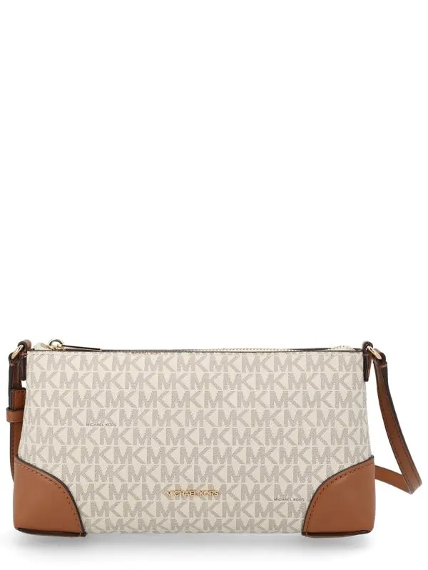 Michael Kors Shoulder Bag With Logo - Beige