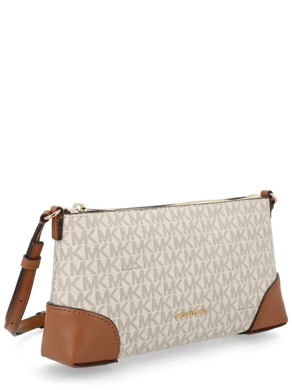 Michael Kors Shoulder Bag With Logo - Beige