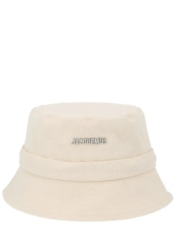 Jacquemus Gadjo Fisherman's Bucket Hat - White