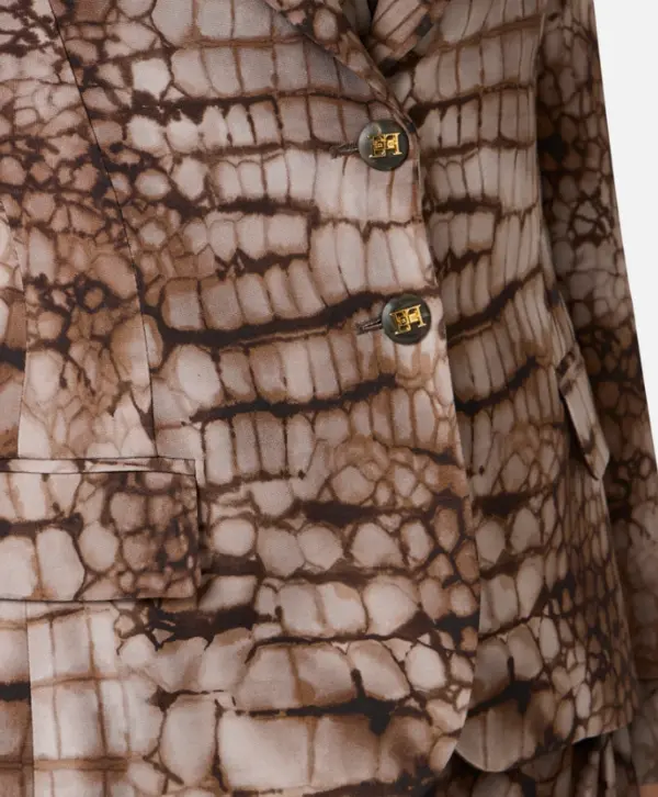 Elisabetta Franchi Alligator Print Jacket