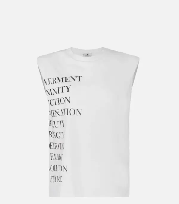 Elisabetta Franchi Lettering Print Jersey T-shirt