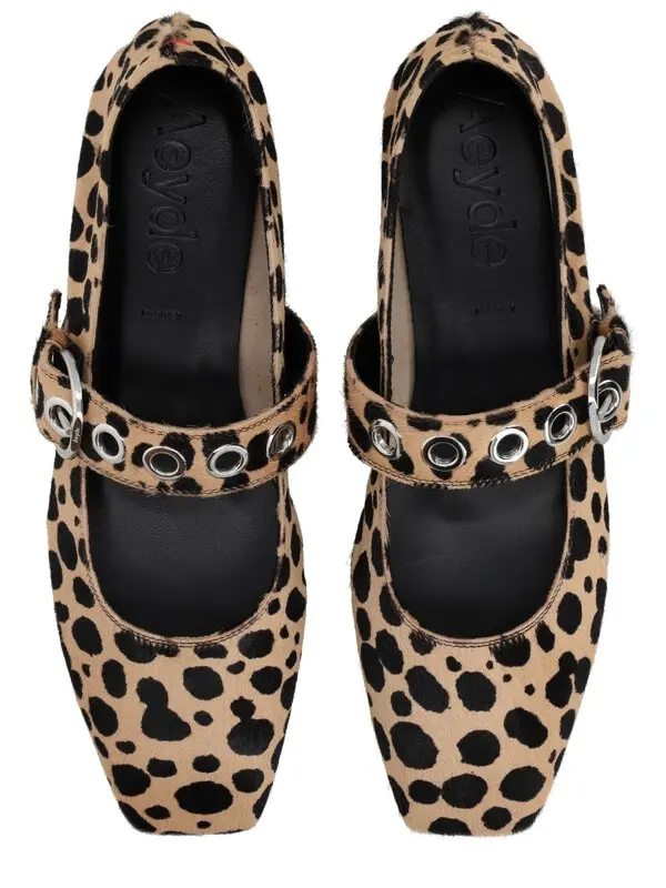 AeydĒ Uma Mary Jane With Eyelets - Animalier
