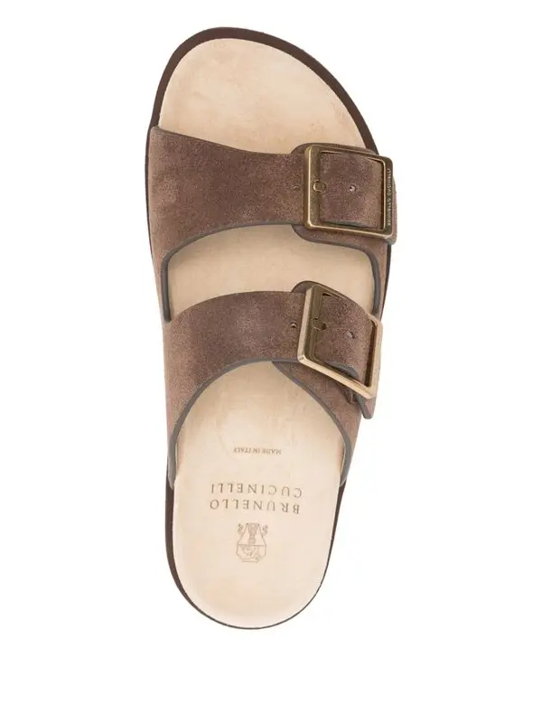 Brunello Cucinelli Leather Slides