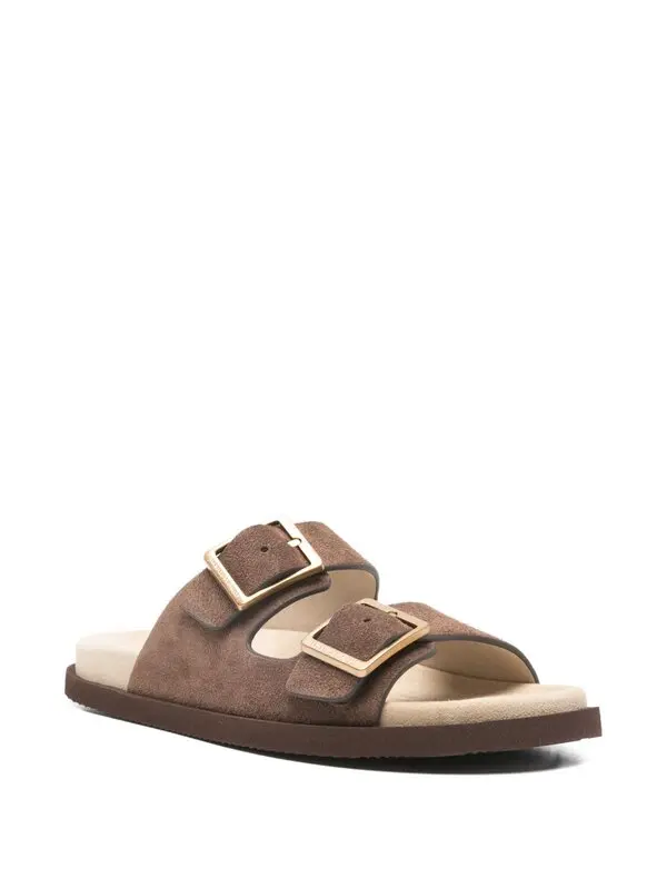 Brunello Cucinelli Leather Slides