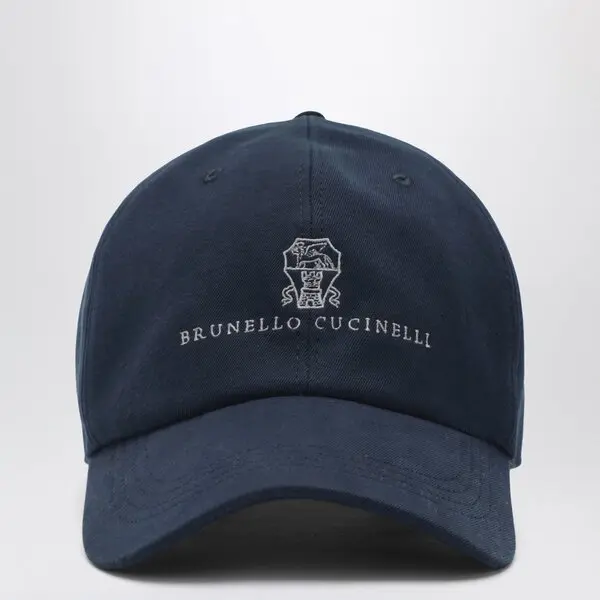 Brunello Cucinelli Cotton Baseball Cap - Blue