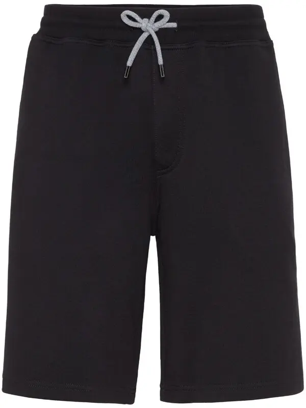 Brunello Cucinelli Cotton Blend Shorts - Black