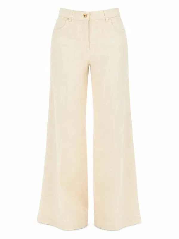 Aspesi Cotton Denim Wide Leg Jeans
