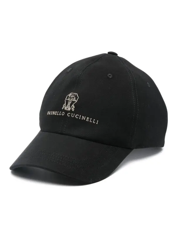 Brunello Cucinelli Logo Baseball Cap - Black