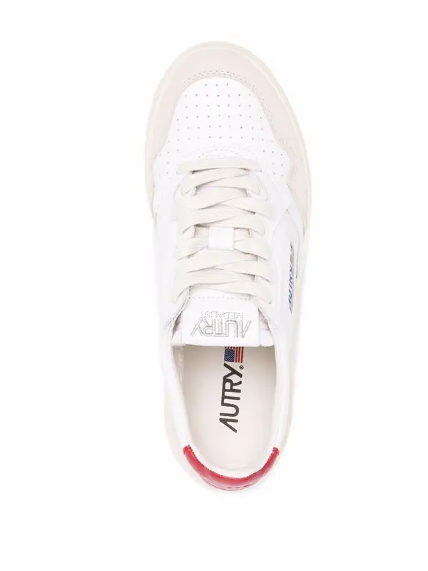 AUTRY Medialist Low Leather Sneakers - Red
