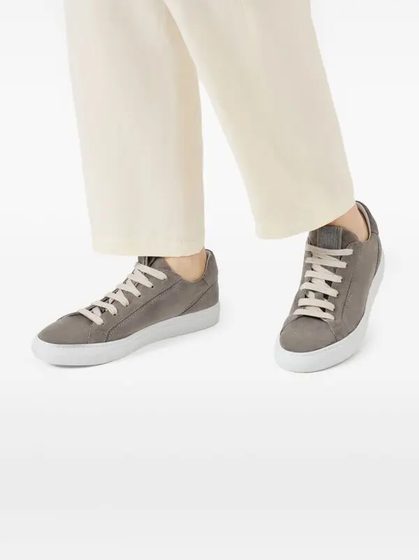 Brunello Cucinelli Leather Sneakers - Brown