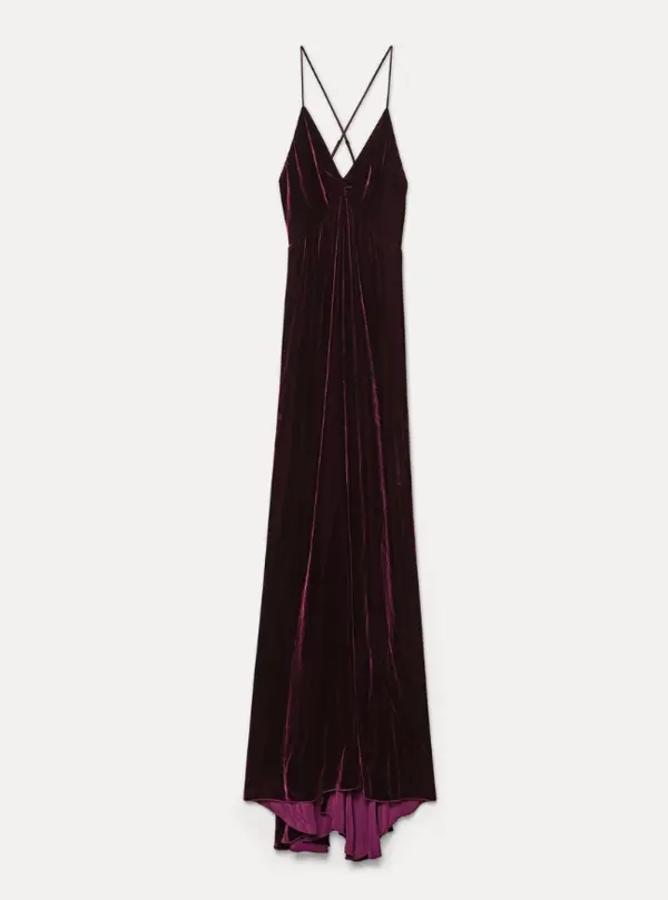 FORTE_FORTE Velvet Slip Dress