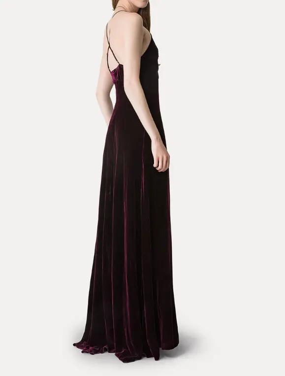 FORTE_FORTE Velvet Slip Dress