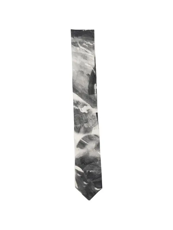 ALYSI Printed Neck Tie - Black