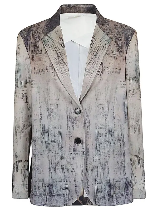 SISSIOTTOSTYLE Printed Single-breasted Blazer
