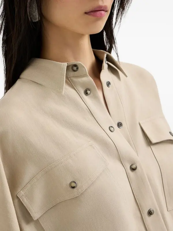 Brunello Cucinelli Linen Blend Shirt