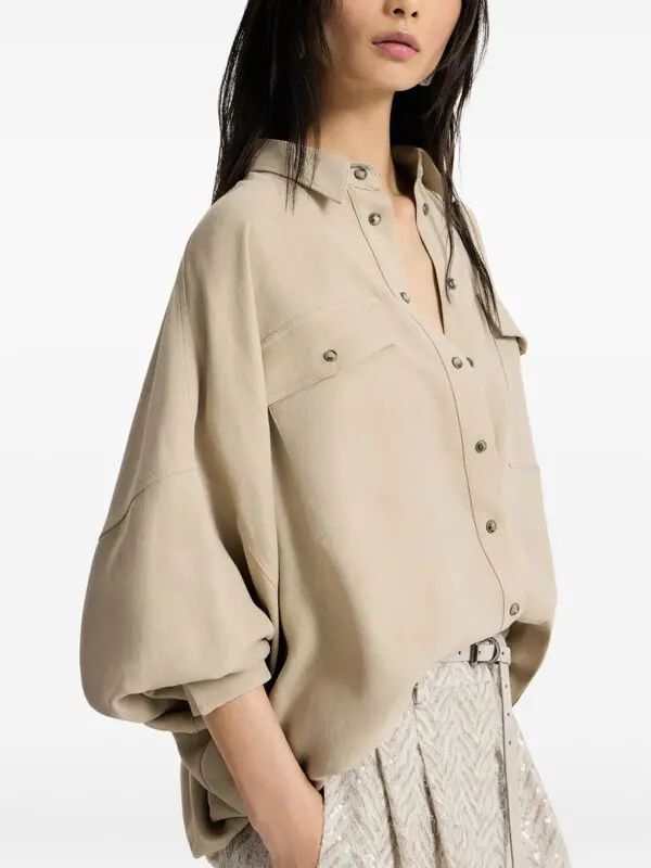 Brunello Cucinelli Linen Blend Shirt