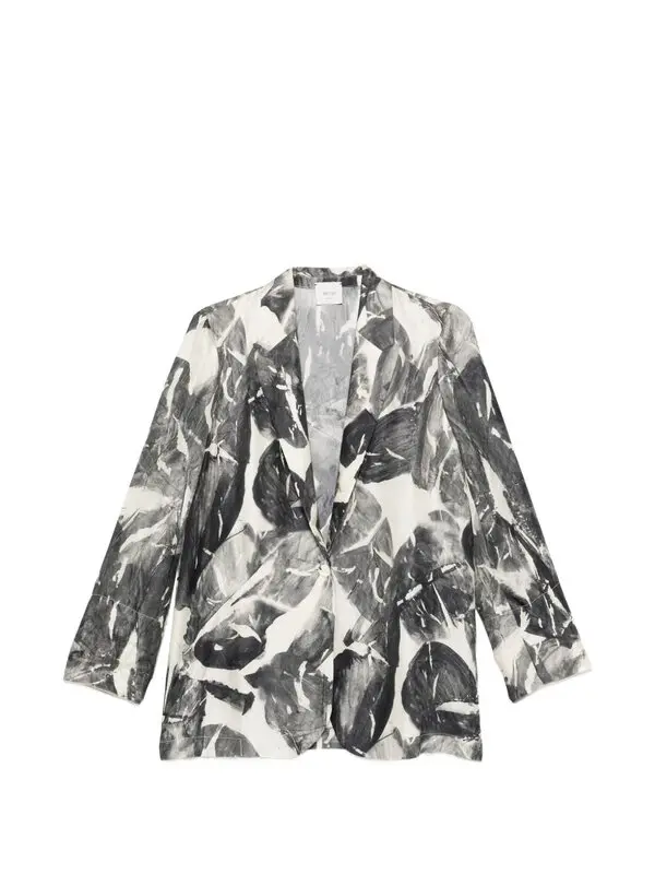 ALYSI Printed Single Breasted Jacket