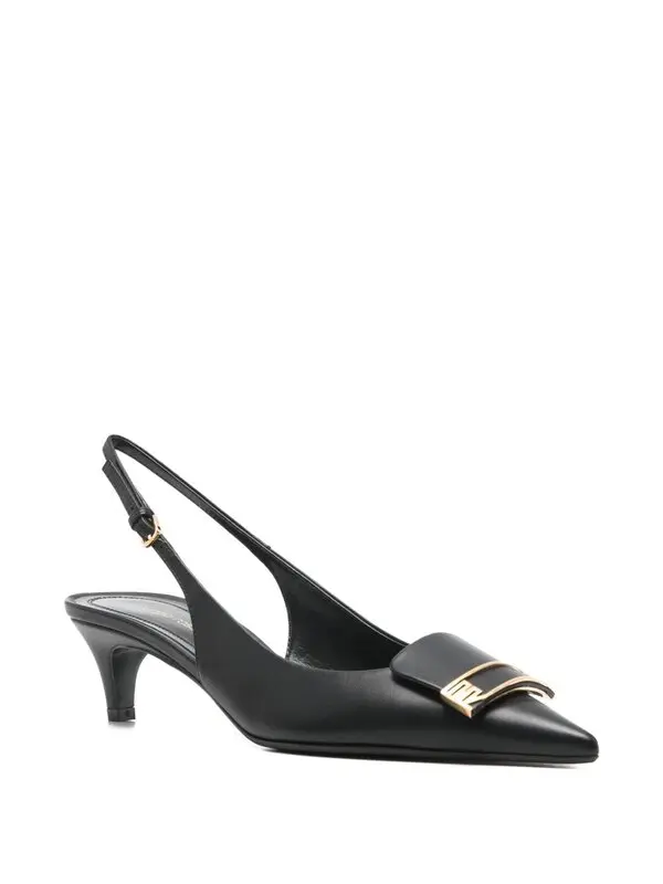 SERGIO ROSSI Leather Slingback Pumps