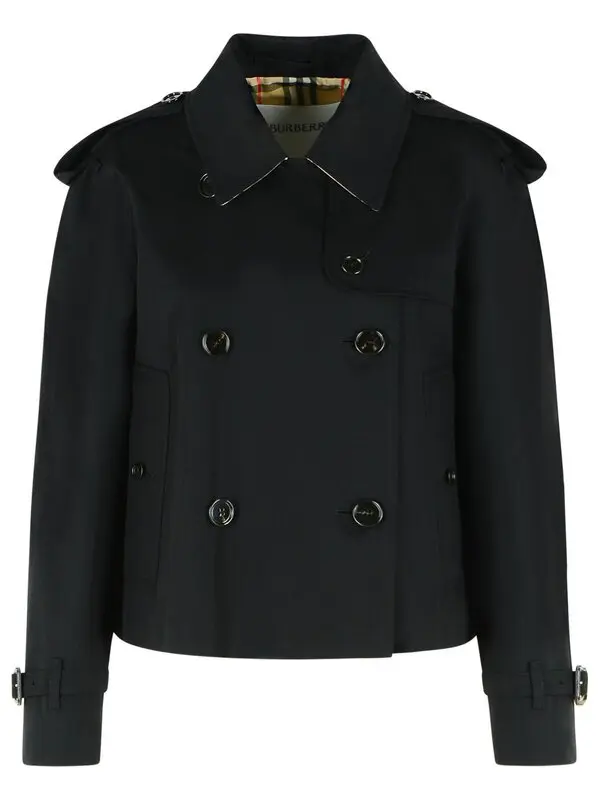 Burberry Cotton Gabardine Trench Coat Jacket