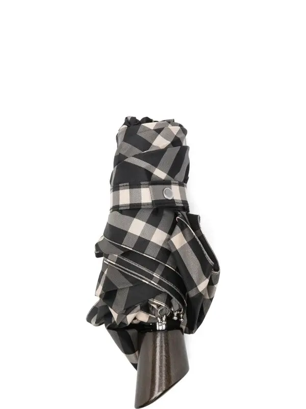Burberry Check Umbrella - Black