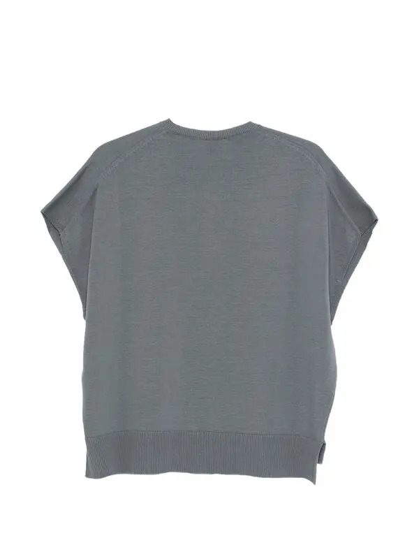 ALYSI Cotton T-shirt - Grey