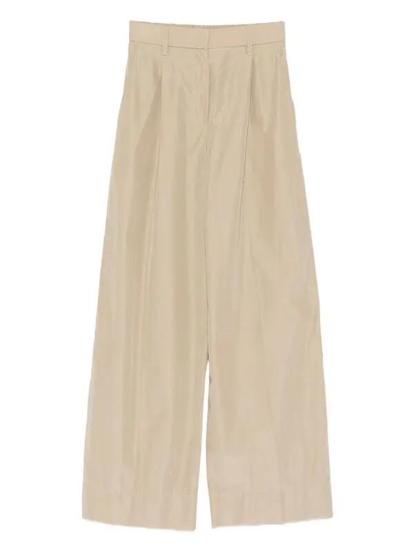 FORTE_FORTE Cotton-blend Pants - Beige