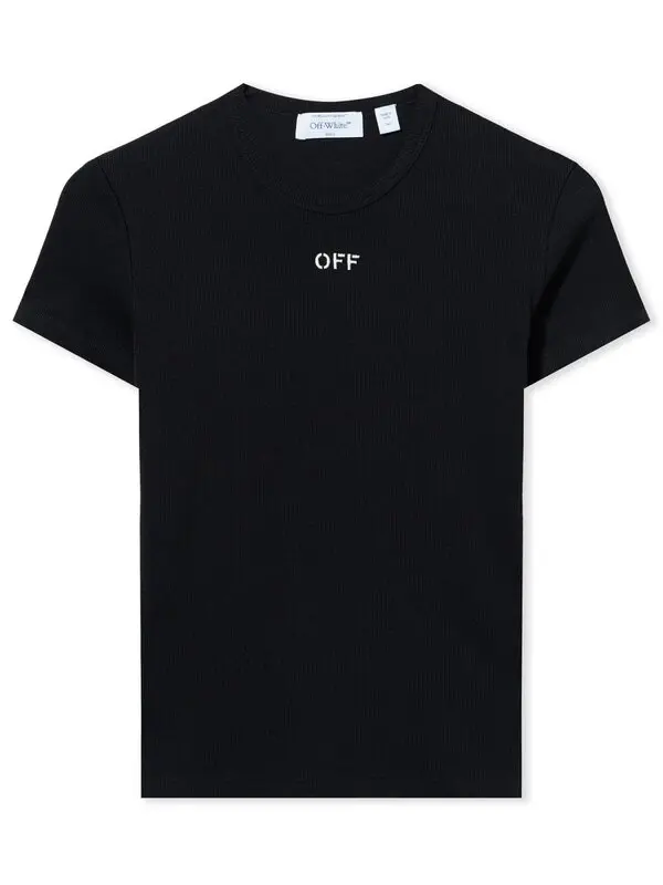 Off White Basic Logo T-shirt - Black