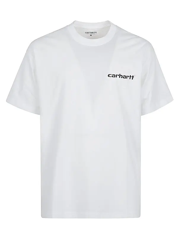 Carhartt Work In Progress Logo Cotton T Shirt - White