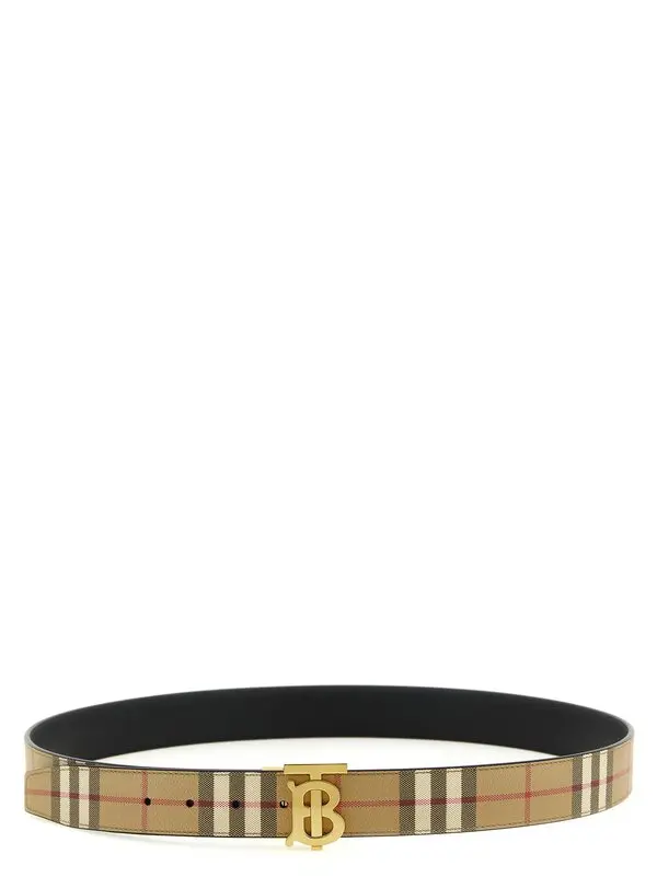 Burberry Tb Reversible Belt - Multicolor
