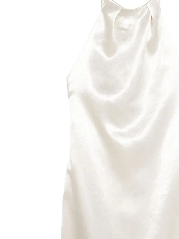 ALYSI Satin Long Dress - White