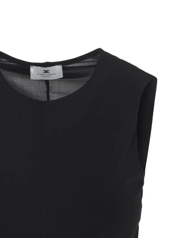 Elisabetta Franchi Sleeveless Top - Black