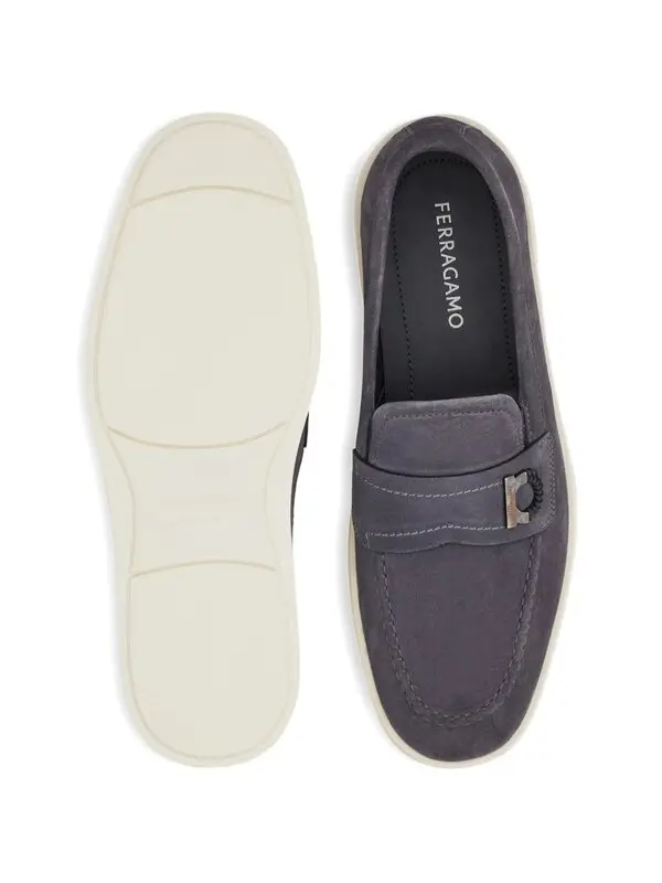 FERRAGAMO Leather Loafers - Beige