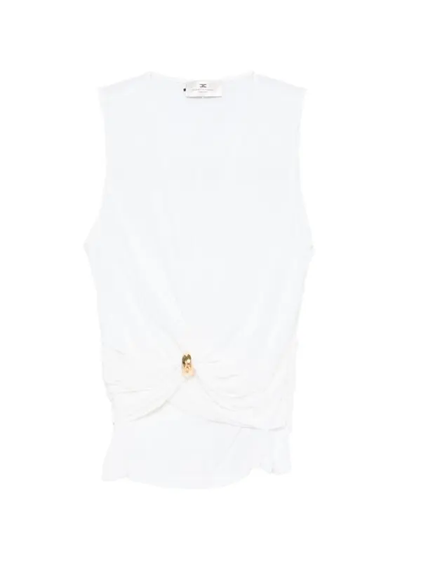 Elisabetta Franchi Sleeveless Top - Ivory