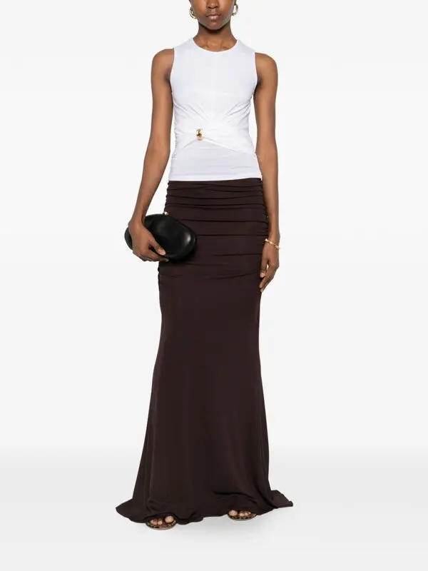 Elisabetta Franchi Sleeveless Top - Ivory