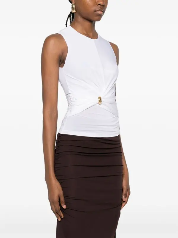 Elisabetta Franchi Sleeveless Top - Ivory