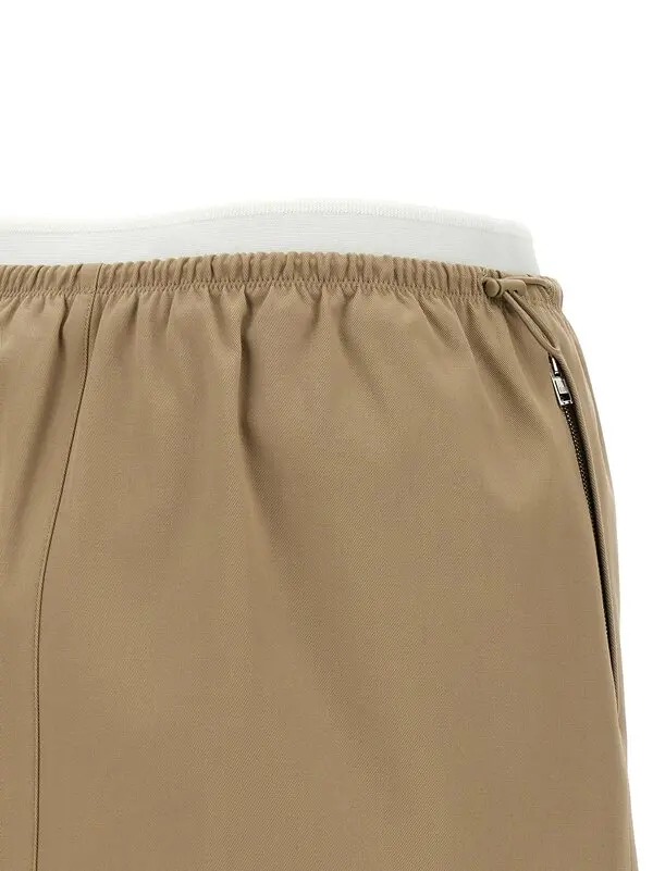 Alexander Wang Double Layer Waist Mini Skirt