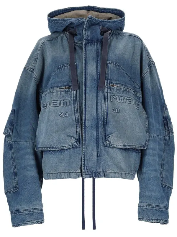 Alexander Wang Cotton Cargo Jacket - Denim