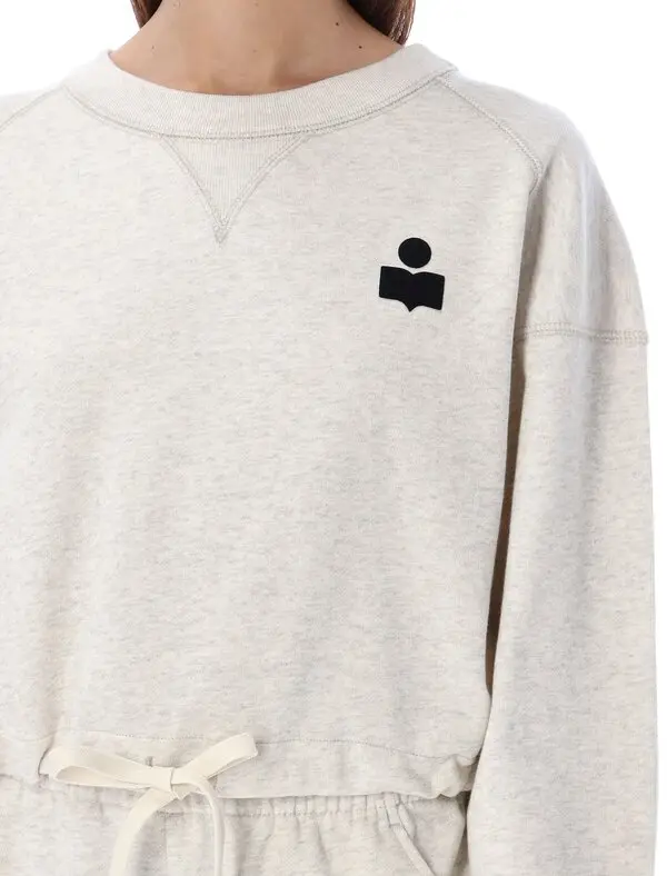 MARANT ETOILE Margo Cropped Hoodie - Beige