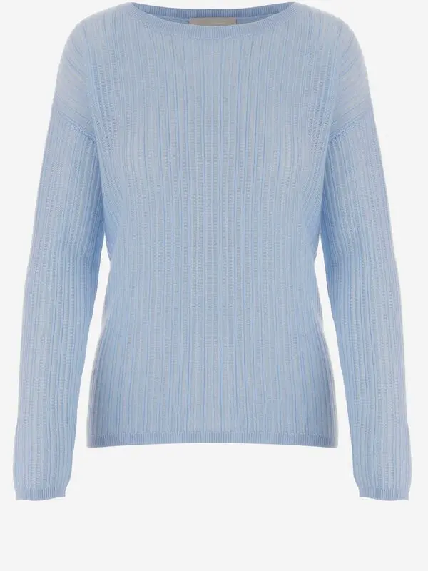 ALLUDE Cashmere Crew Neck Sweater