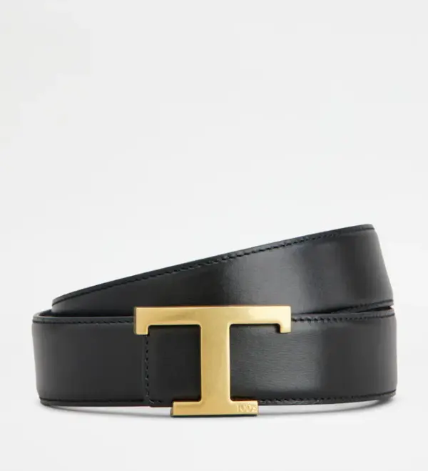 TOD'S T Timeless Reversible Belt - Nero/blu