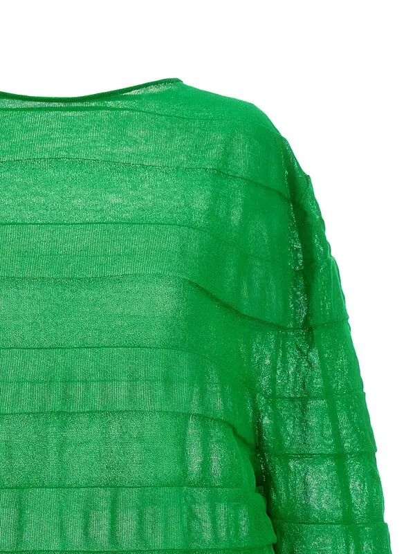 Issey Miyake Moving Knit Top - Green